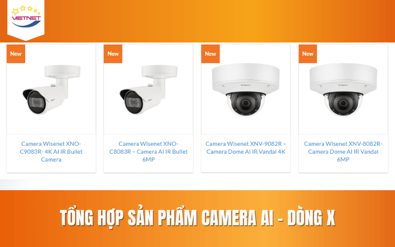 Tổng hợp sản phẩm Camera AI của Hanwha Vision