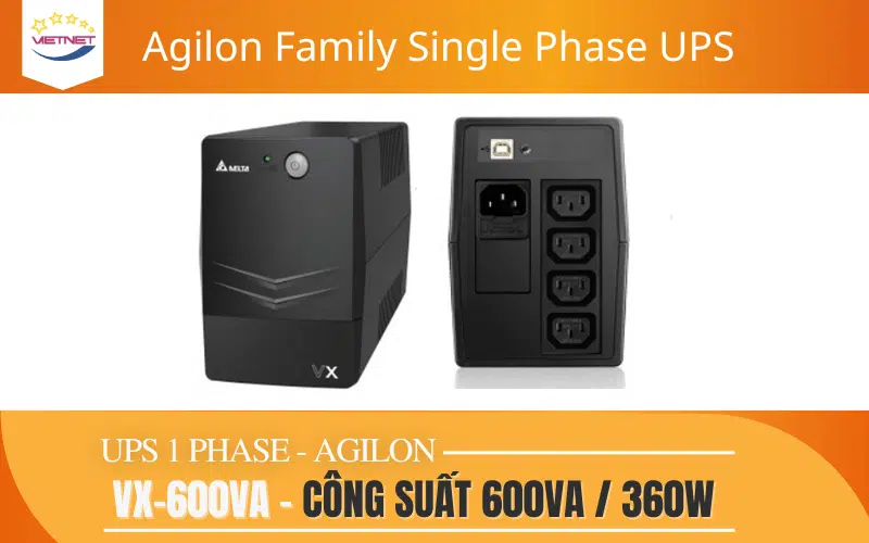 Bộ lưu điện UPS 1 phase Agilon Delta