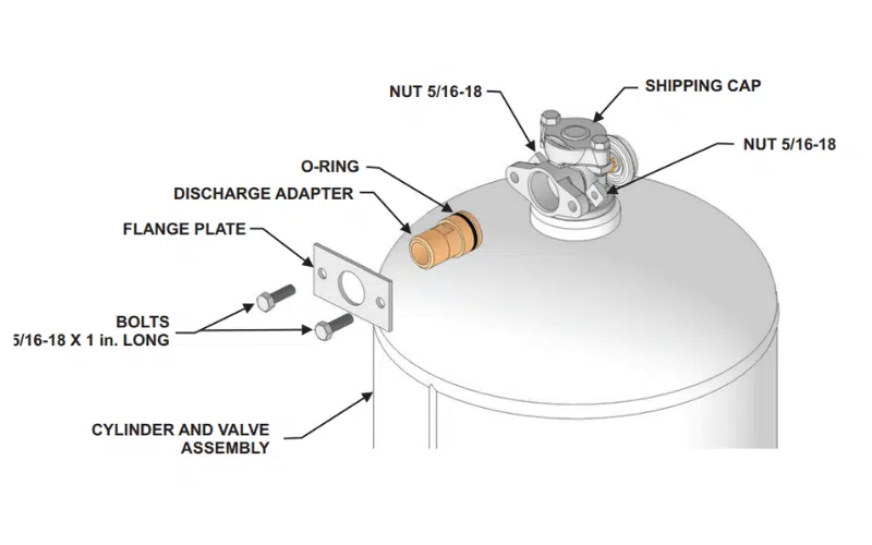 83-844908-000 Discharge Adapter Kit - Kidde WHDR